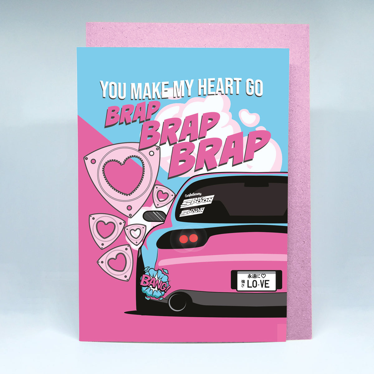 Brap Brap Brap - Mazda RX7 Valentines Card – Carfectionery