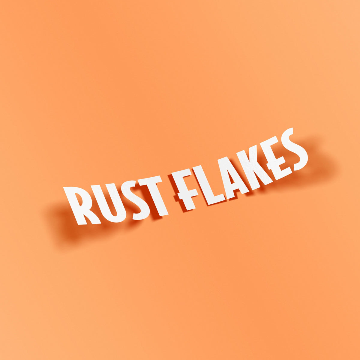 Rust Flakes' White Vinyl Sticker – Carfectionery